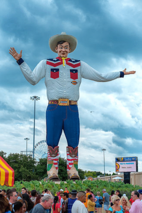 Big Tex: The Giant Cowboy of the Texas State Fair - On The Road with Susan